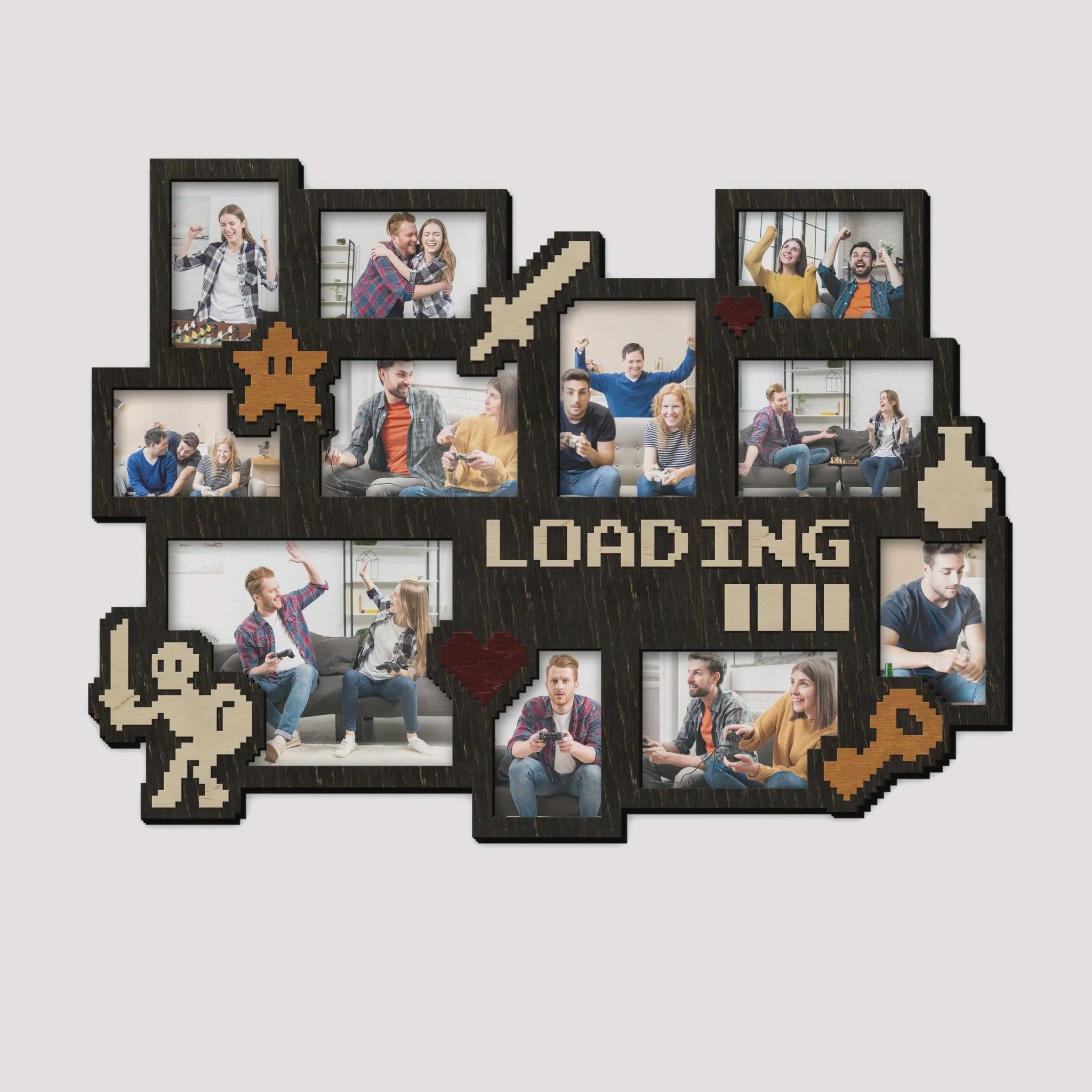 Gaming Picture Frame Collage - Custom Minecraft Loading Bar
