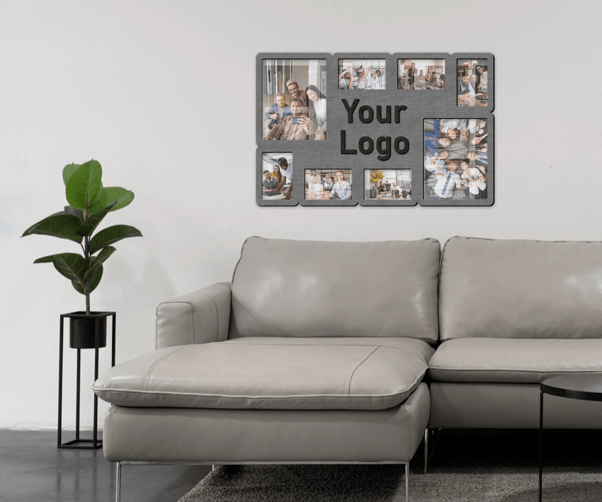 Custom Business Logo Picture Frame - Personalized office wall collage