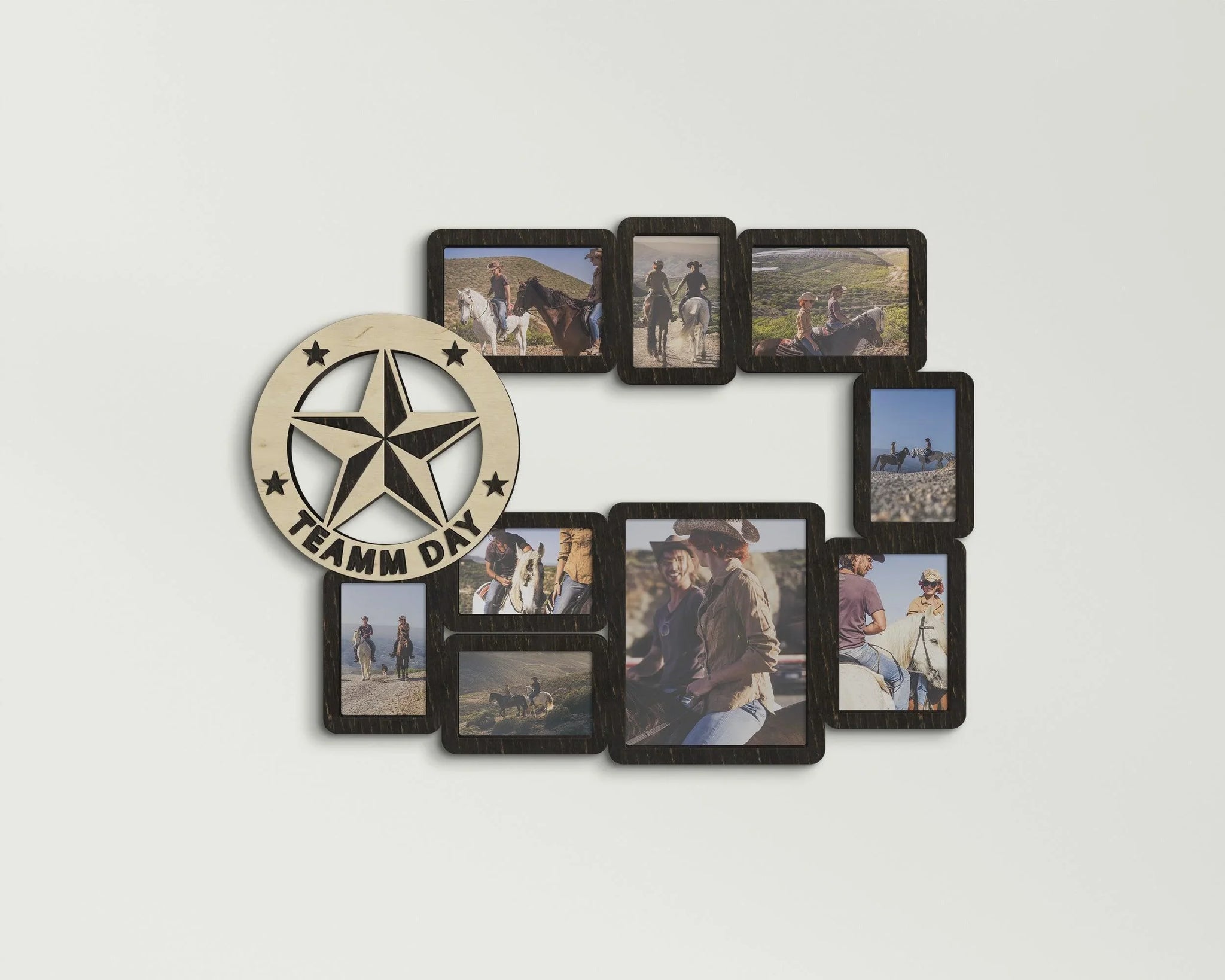 Personalized Texas Star Picture Frame - Photo Collage