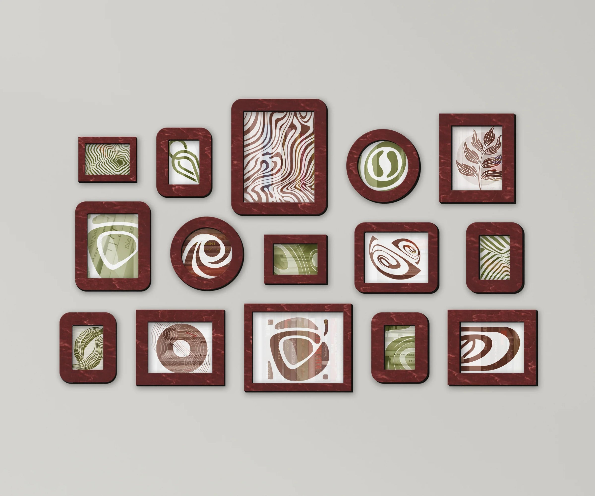Custom Wall Wooden Picture Frame Set | Large Photo Gallery Collage