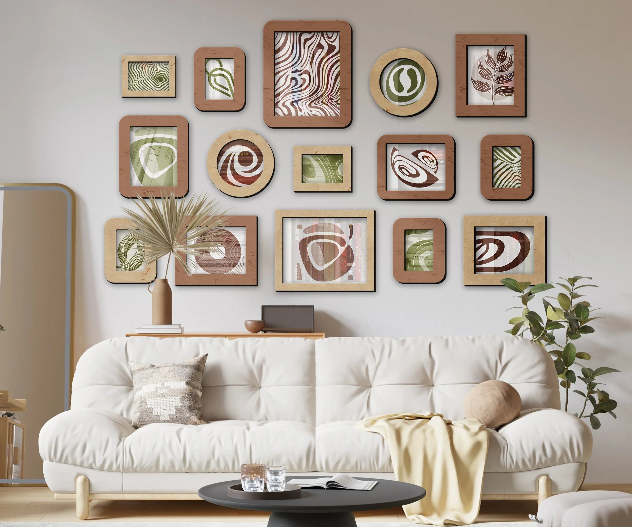 Custom Wall Wooden Picture Frame Set | Large Photo Gallery Collage