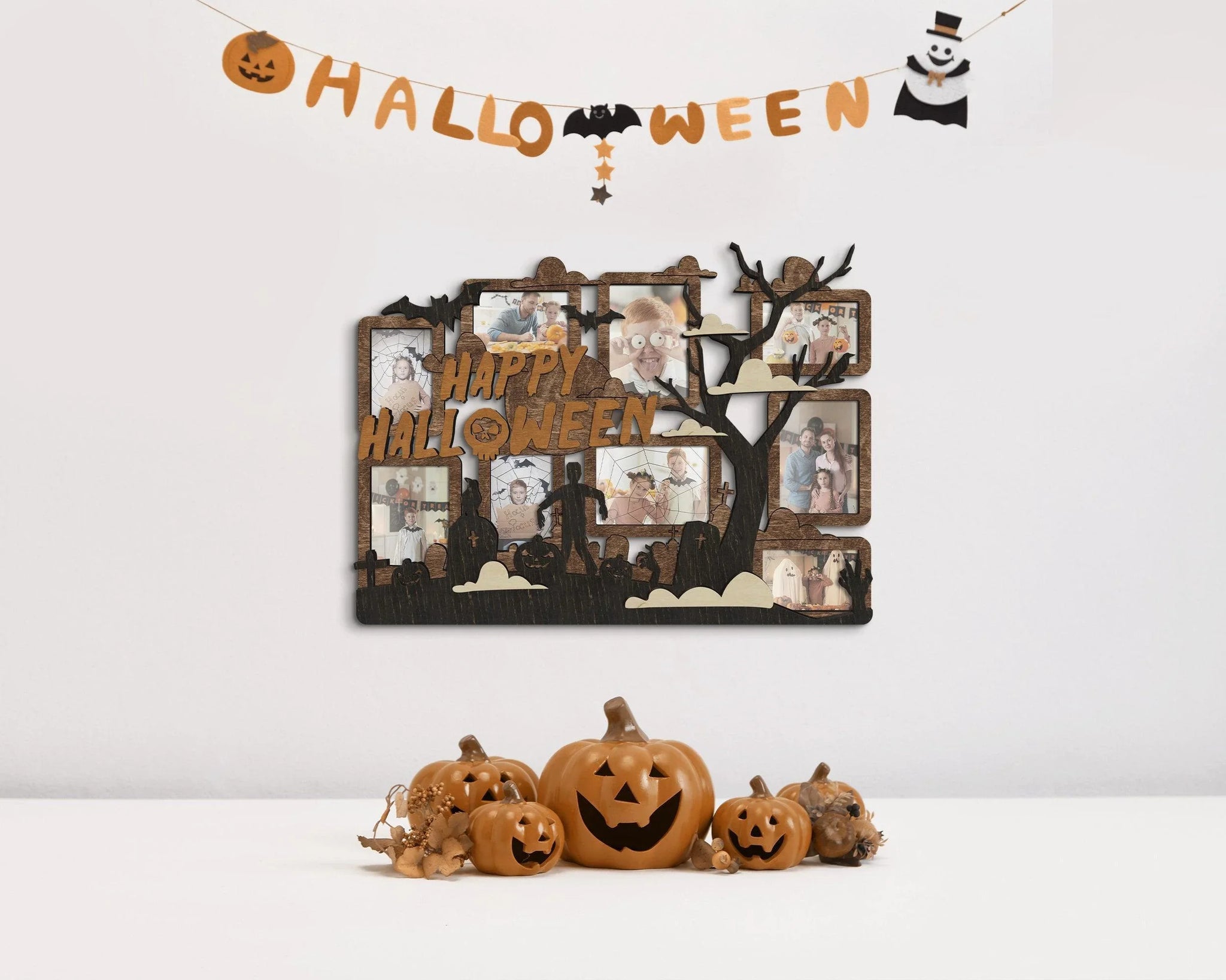 Buy Halloween Photo Frame Collage - Spooky Holiday decor